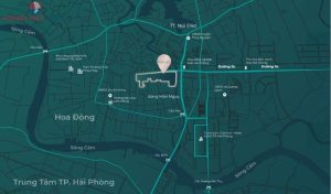 Vị trí dự án Hoàng Huy Green River Hải Phòng ở đâu?